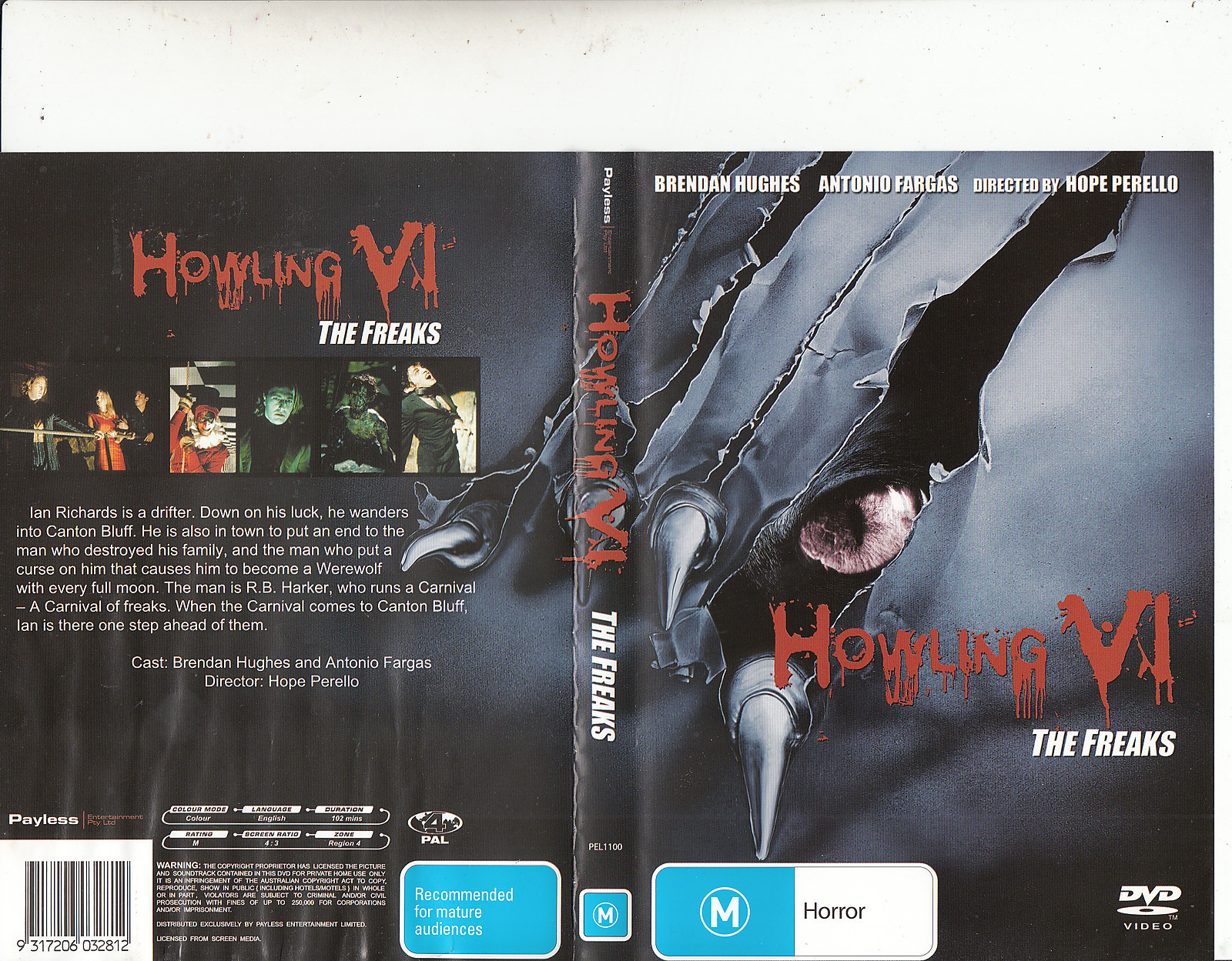 The Howling 6-The Freaks-1991-Brendan Hughes-Movie-DVD | eBay
