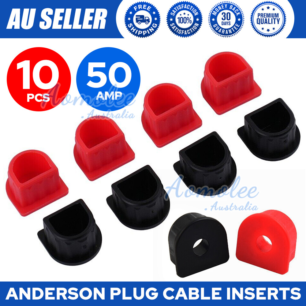 10x Waterproof 50A Anderson Plug Cable Seal Caps Inserts Covers 5 Pairs ...