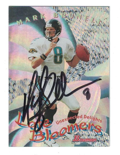 Mark Brunell AUTOGRAPHED 1999 BOWMAN INSERT FOOTBALL CARD SIGNED ...