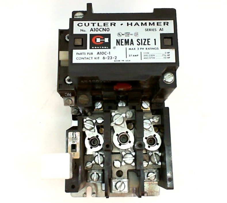 Cutler-Hammer A10CNO A10CN0 Size 1 Motor Starter With 120 Volt Coil | eBay