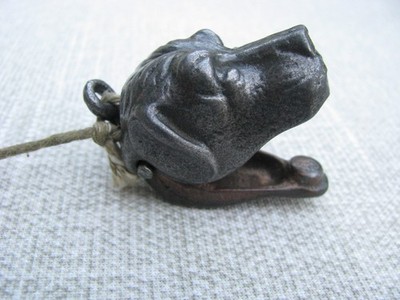 FINE RARE EARLY DATED 1878 CAST IRON LARGE 1ST MODEL IVES DOG HEAD TOY ...