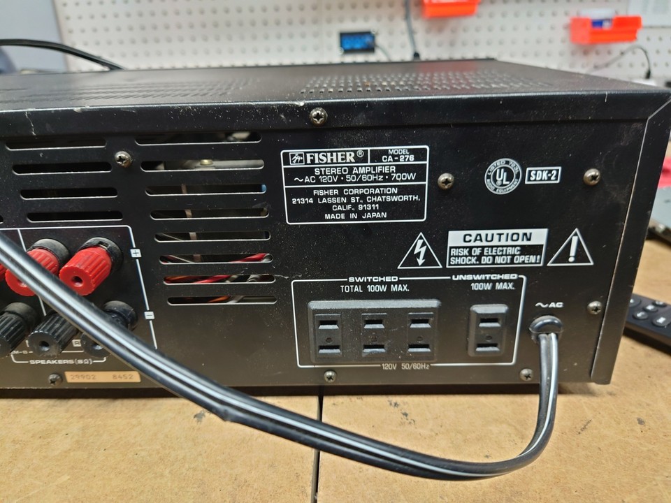 Fisher Studio Standard CA-276 Integrated Amplifier | eBay