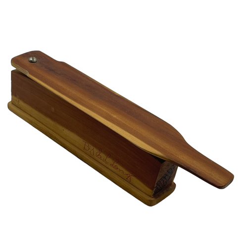 VTG Handmade Cedar Wood Turkey Call Signed E.L. Long Game Gobbler ...