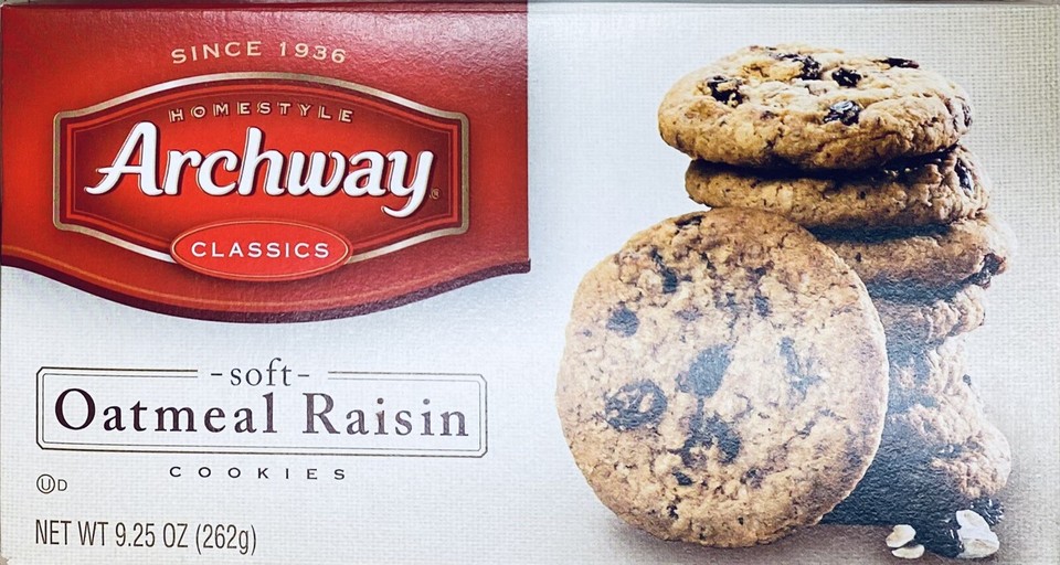 Archway Homestyle Classics Soft Oatmeal Raisin Cookies 9.25 Oz - FREE ...