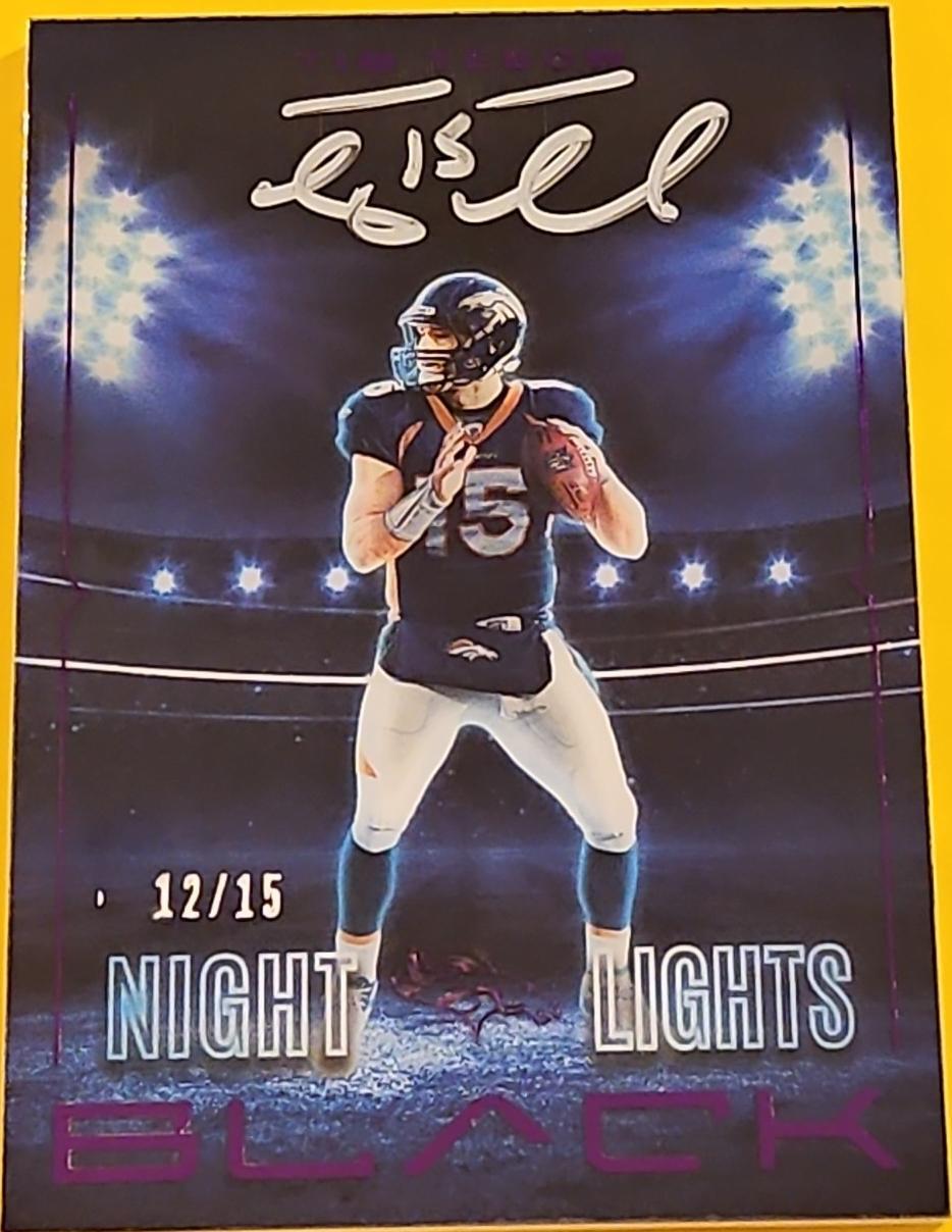 2024 Panini Black - Night Lights Signatures Tim Tebow #NLS-TTW Royal ...