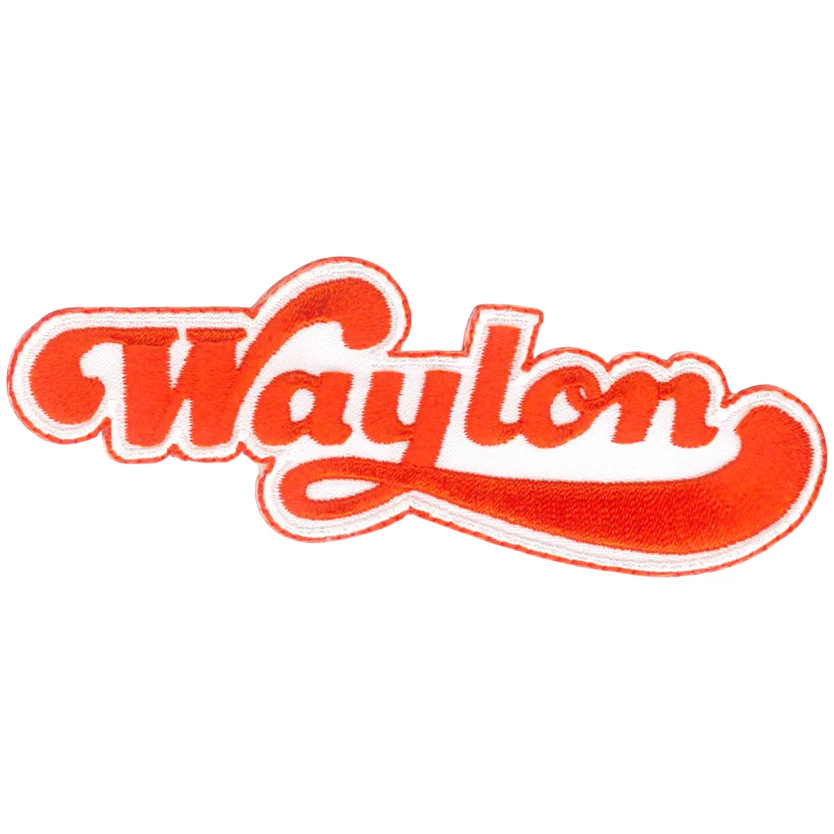 WAYLON JENNINGS - NAME LOGO - EMBROIDERED PATCH - BRAND NEW MUSIC ...