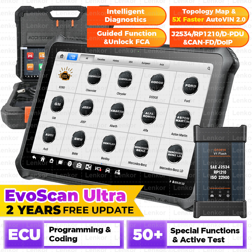 Evoscan OTOFIX EvoScan Ultra Car Diagnostic Tool Topology Map