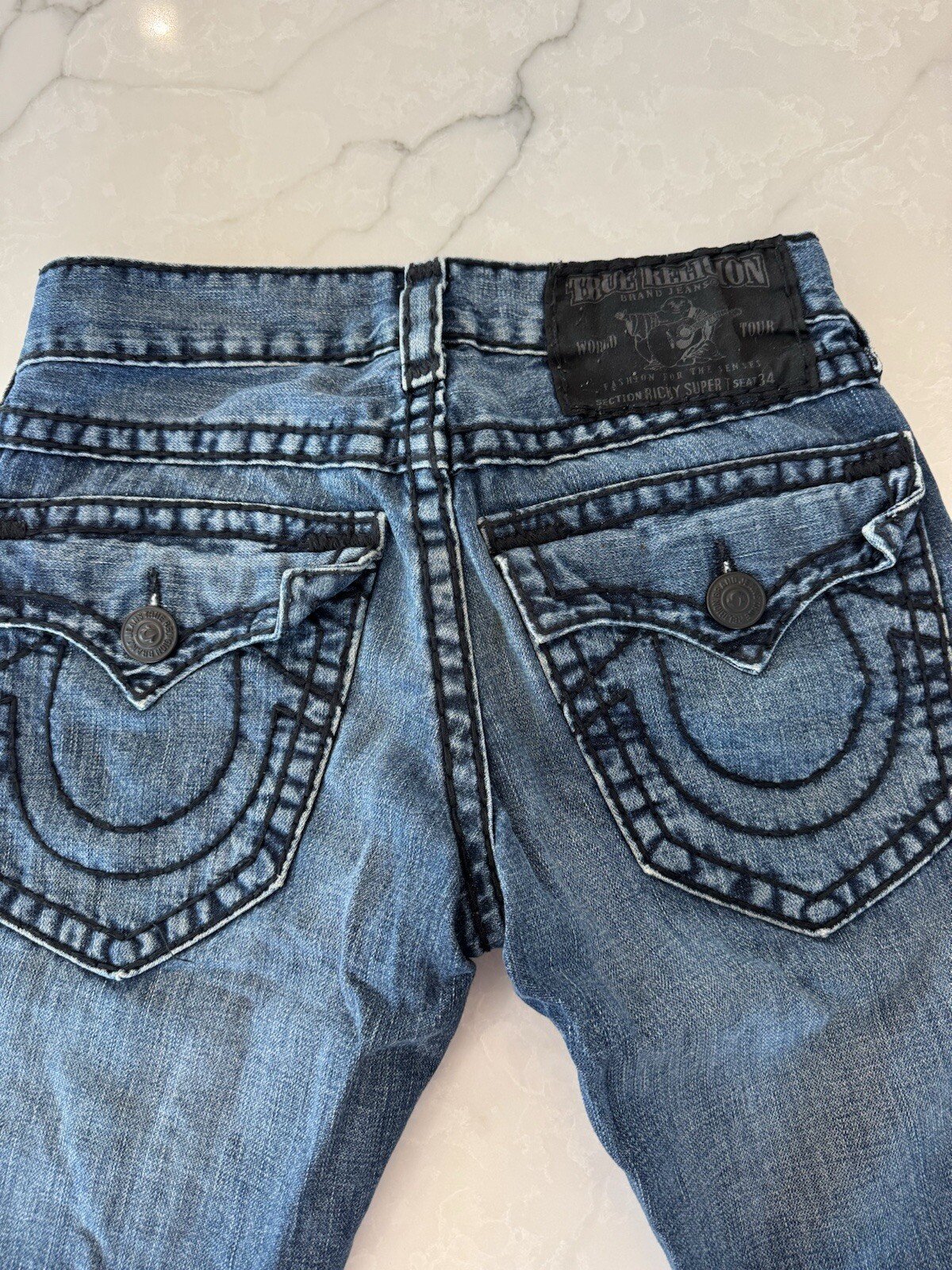 True Religion Ricky Jeans With Flap Super T Stitch S… - Gem