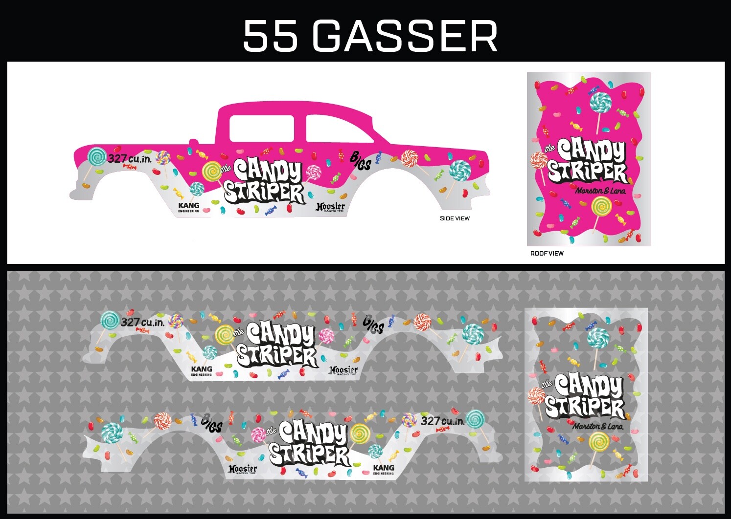 HotWheels(1/64),55Gasser"Candy Striper Sweet"Waterslide ...