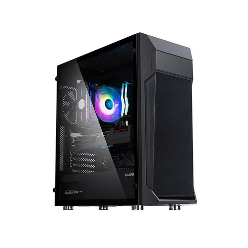 Zalman Z1 Plus ATX Mid-Tower - 120mm Pre-Installed Fans - ODD Support ...