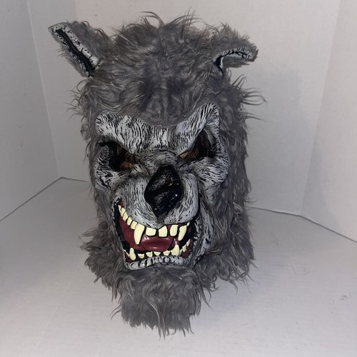 Werewolf Mask Gray Wolf Halloween Costume Adult Mask Scary | eBay