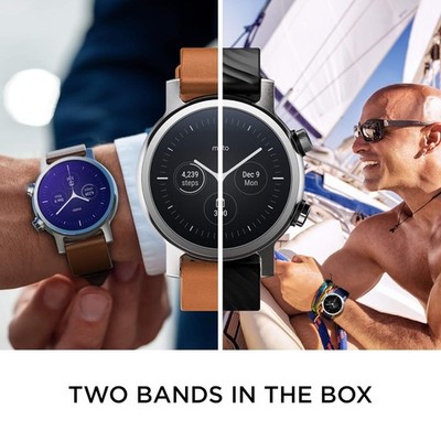 Motorola Moto 360 Wear OS Steel Grey, Smartwatch, seltenes Sammlerstück ...