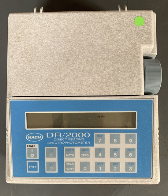 Hach Dr/2000 Water Quality Direct Reading Spectrophotometer Set Co150 ...