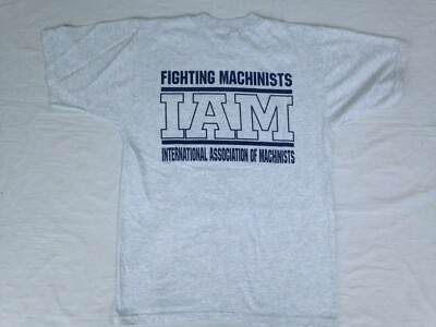 VTG IAM MACHINIST T SHIRT UNION TOOL DIE CNC AEROSPACE LATHE MILL | eBay