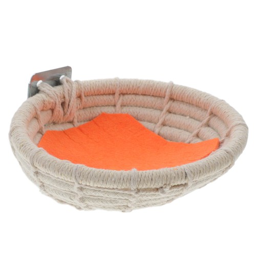 Weave Bird House Cotton Rope Nest Baby Parrots Mating Box Hatching | eBay