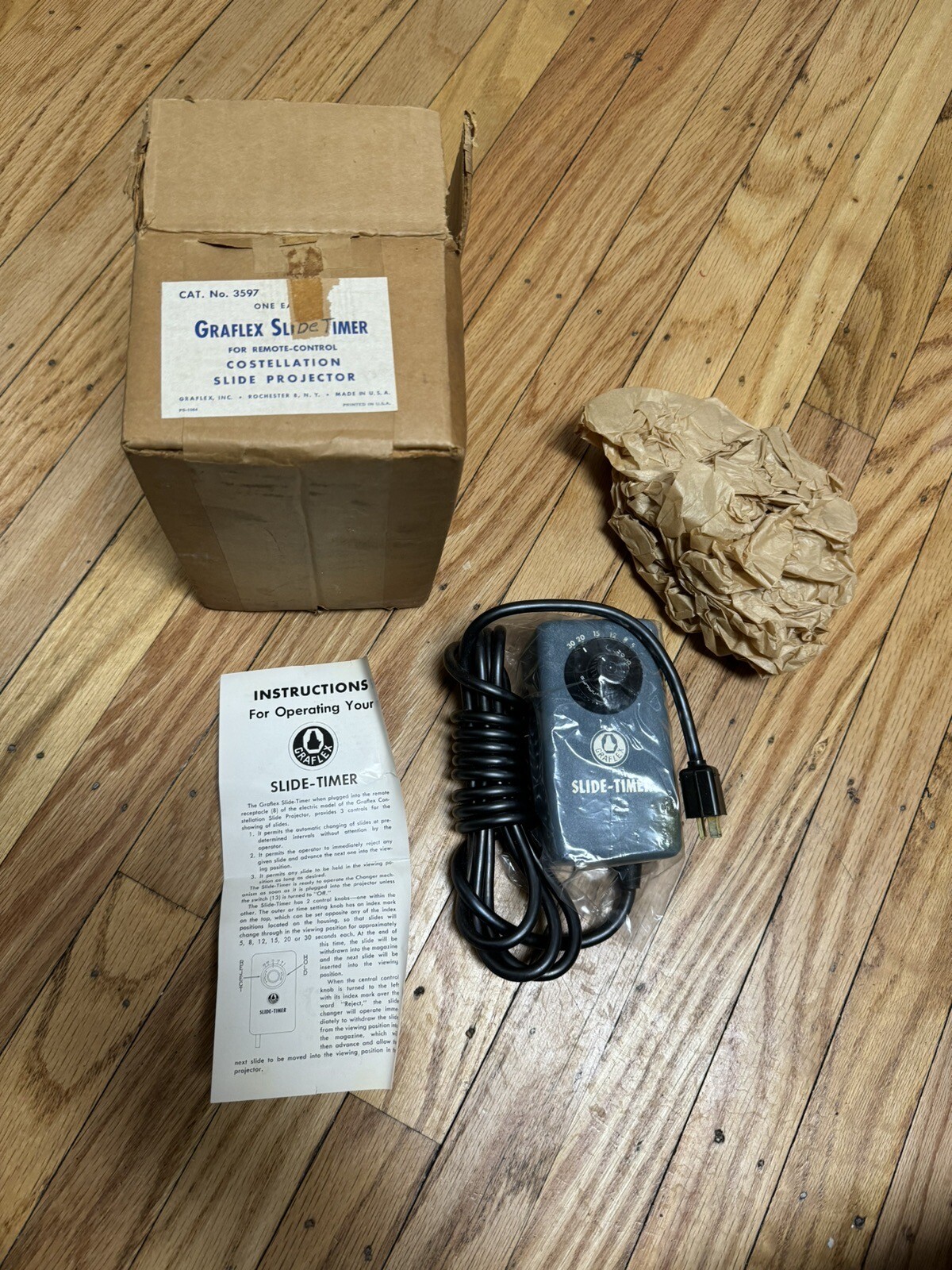 VTG GRAFLEX Slide Timer Constellation Projector Film Camera New Box ...