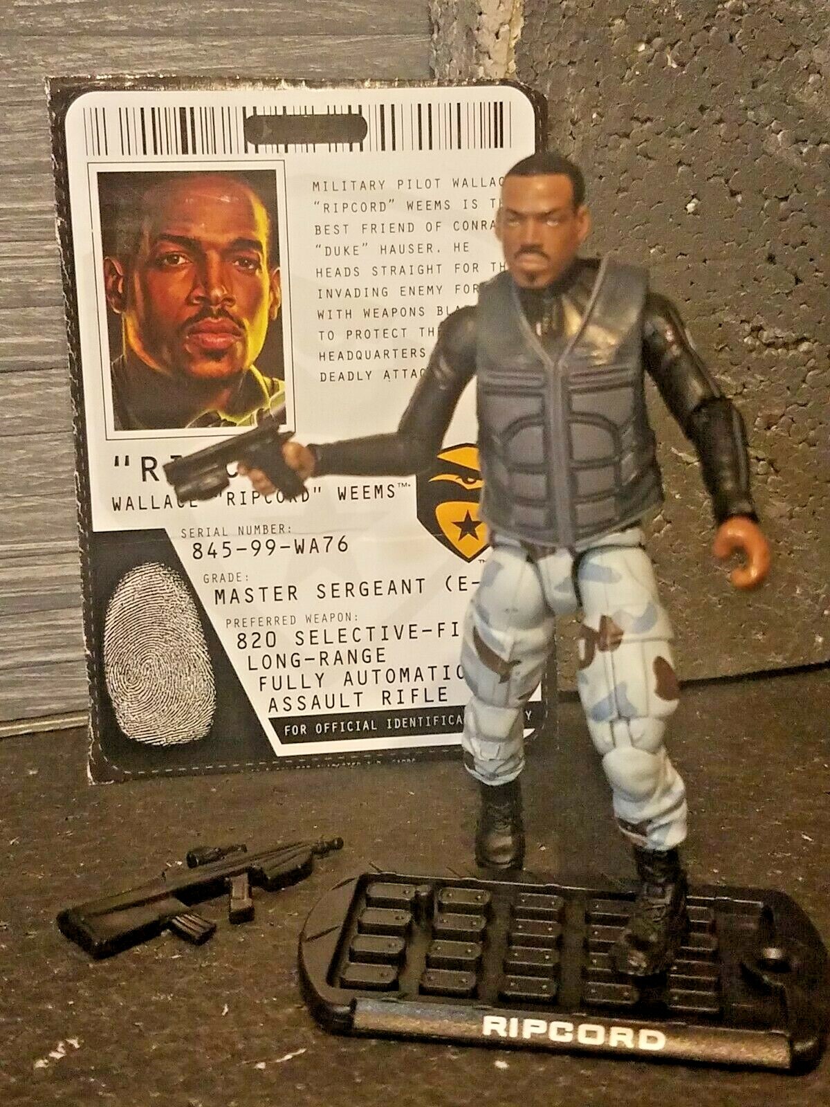 GI JOE ~ 2009 RIPCORD ~ 100% COMPLETE & FILE CARD ~ ATTACK ON PIT ...