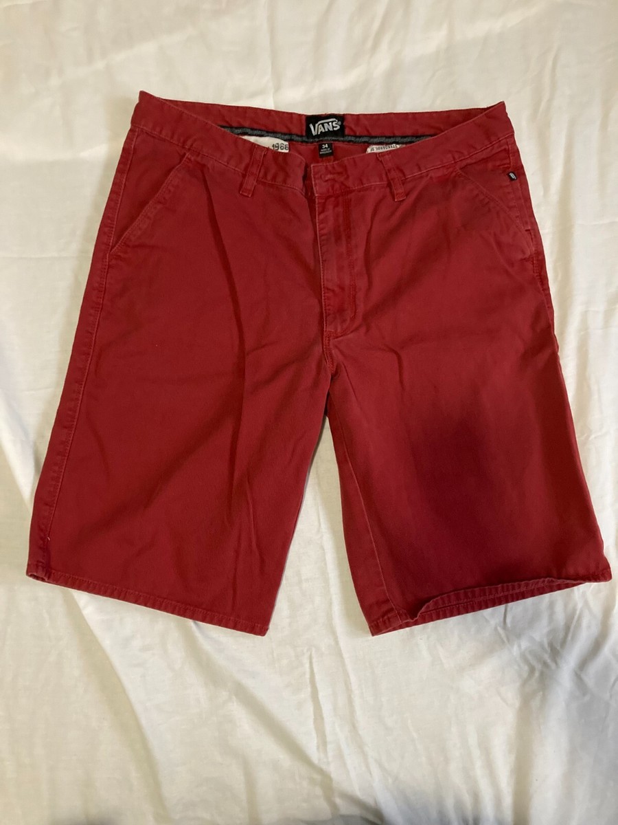 Red Vans With Shorts