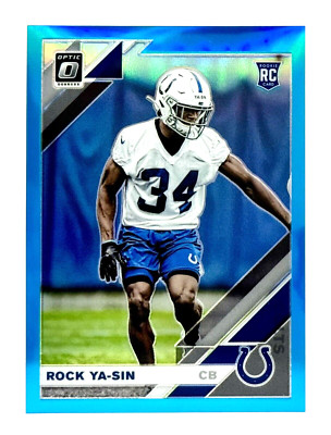 2019 Donruss Optic Aqua Prizm #116 Rock Ya-Sin RC 59/299 Indianapolis ...