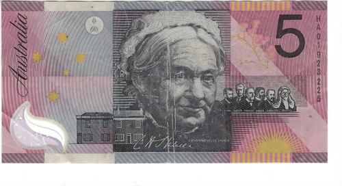 AUSTRALIA $5 Dollars F/VF POLYMER Commemorative Banknote (2001) P-56b ...