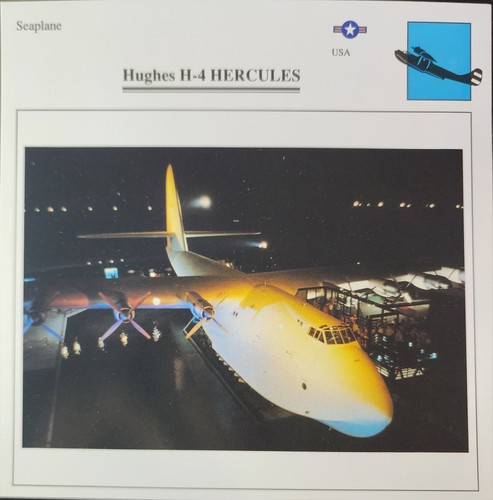 Hughes H-4 H4 H 4 Hercules Picture Vtg Original Aircraft Info Collector ...