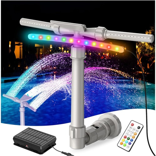 Pool Fountain LED Lights -360° Adjustable Spray,APP Remove Control ...
