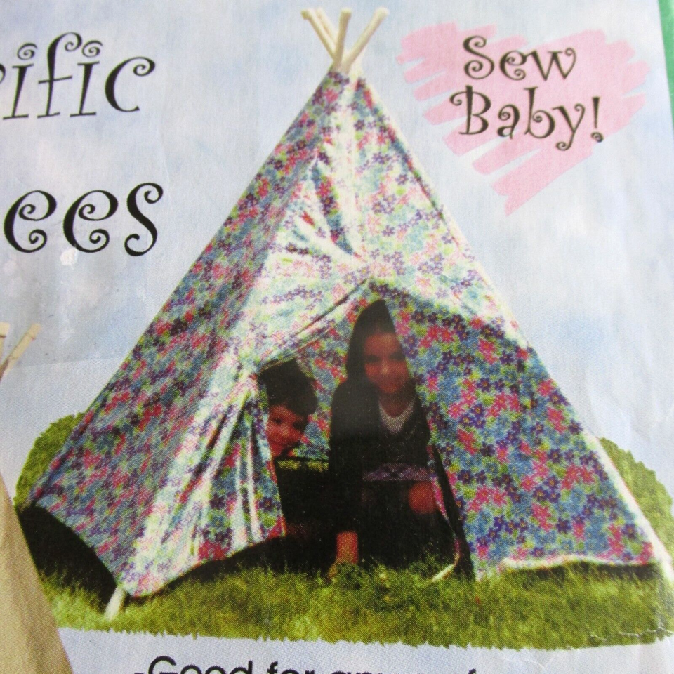 Terrific Teepees Sewing Pattern by Sew Baby Play Tent Easy to Make DIY ...