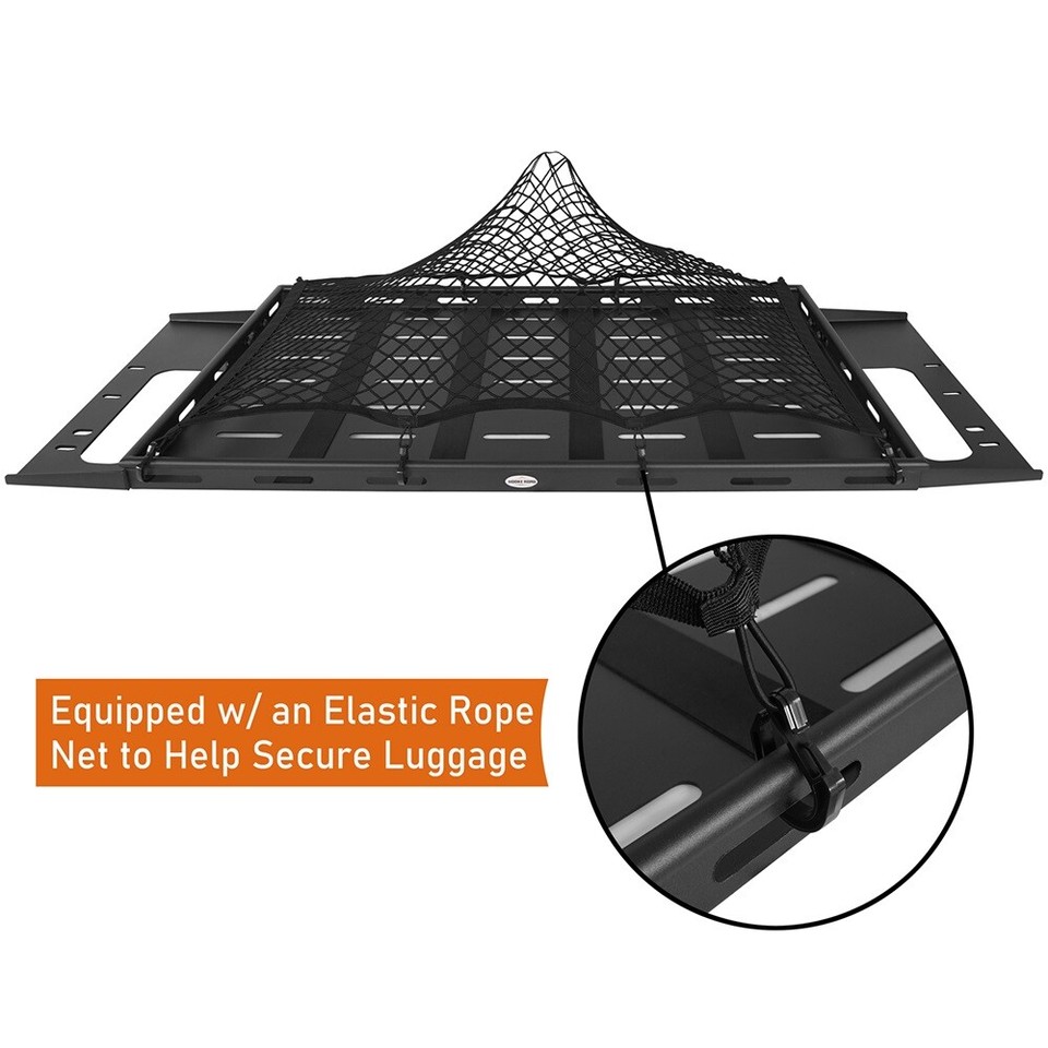 Rear Cargo Rack Basket Storage Shelf Trunk Fit 2021-2025 Ford Bronco 4 ...