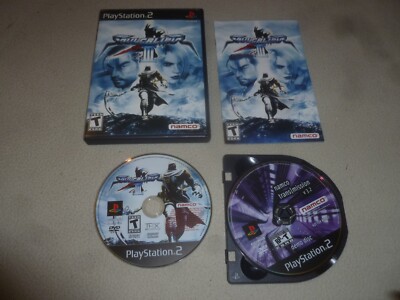 PLAYSTATION PS2 SOUL CALIBUR III 3 GAME COMPLETE W MANUAL & DEMO 2 DISC ...