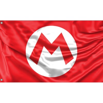 Super Mario Flag | Unique Design 3x5 Ft / 90x150 cm size, EU Made | eBay