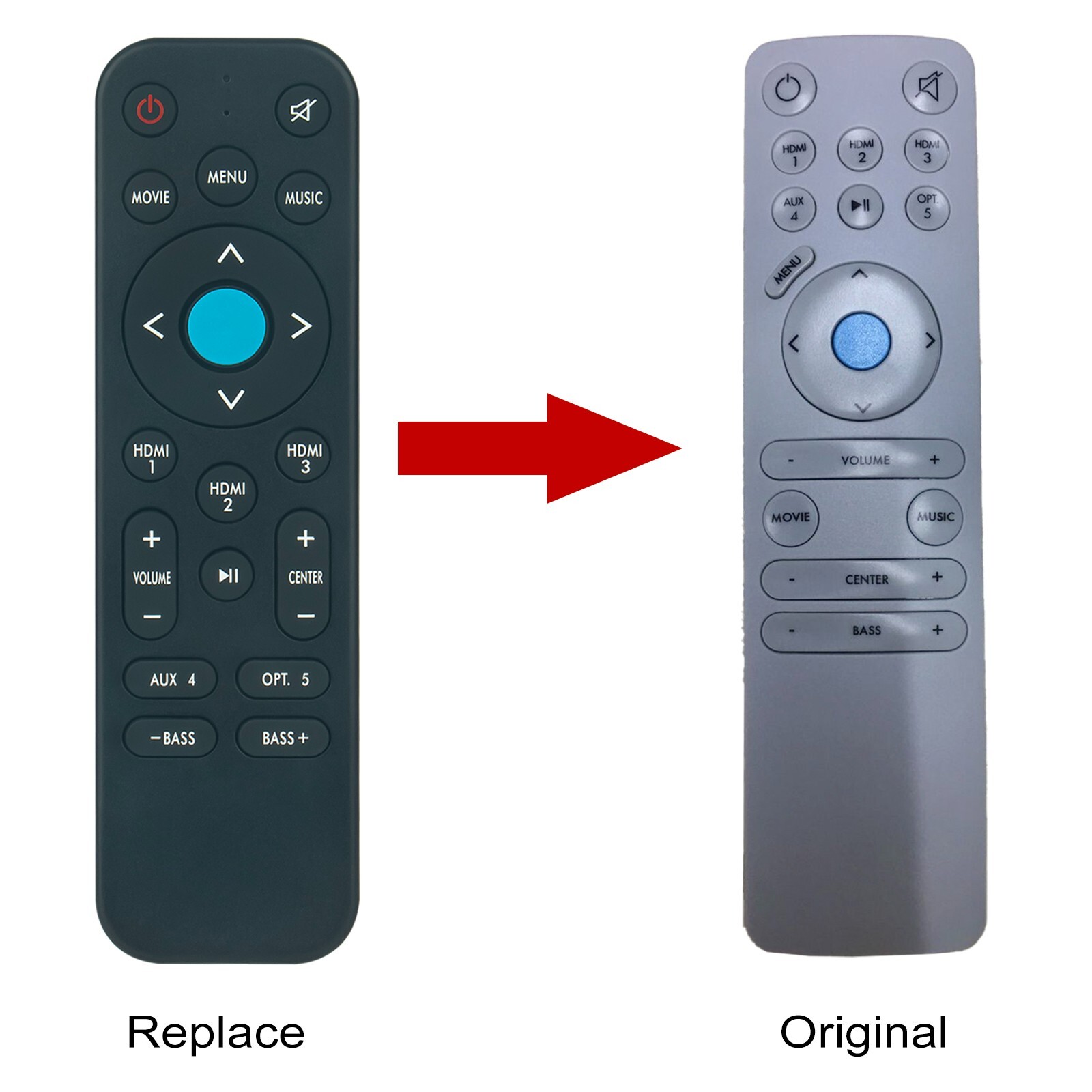 Replace Remote Control Fit for Definitive Technology SoloCinema Sound ...