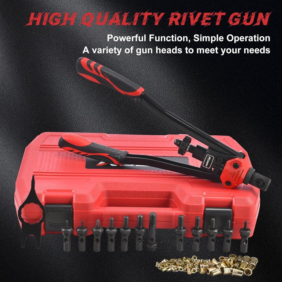 16" Rivet Nut Tool, Professional Hand Rivet Nut Setter Kit | eBay