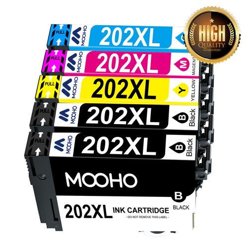 5PK 202XL Ink Cartridges for Epson WorkForce WF-2860 XP-5100 printer ...