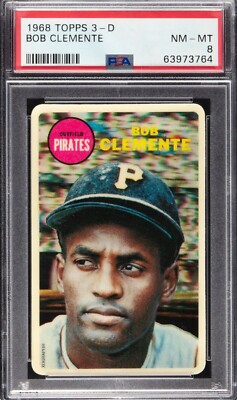 1968 Topps 3-D Bob (Roberto) Clemente PSA NM-MT 8 | eBay