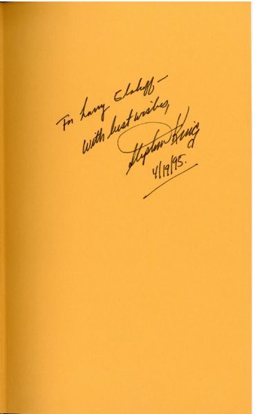 STEPHEN KING SIGNED ARCHIVE INCLUDING FIRST EDITION, FIRST PRINTINGS (5 ...