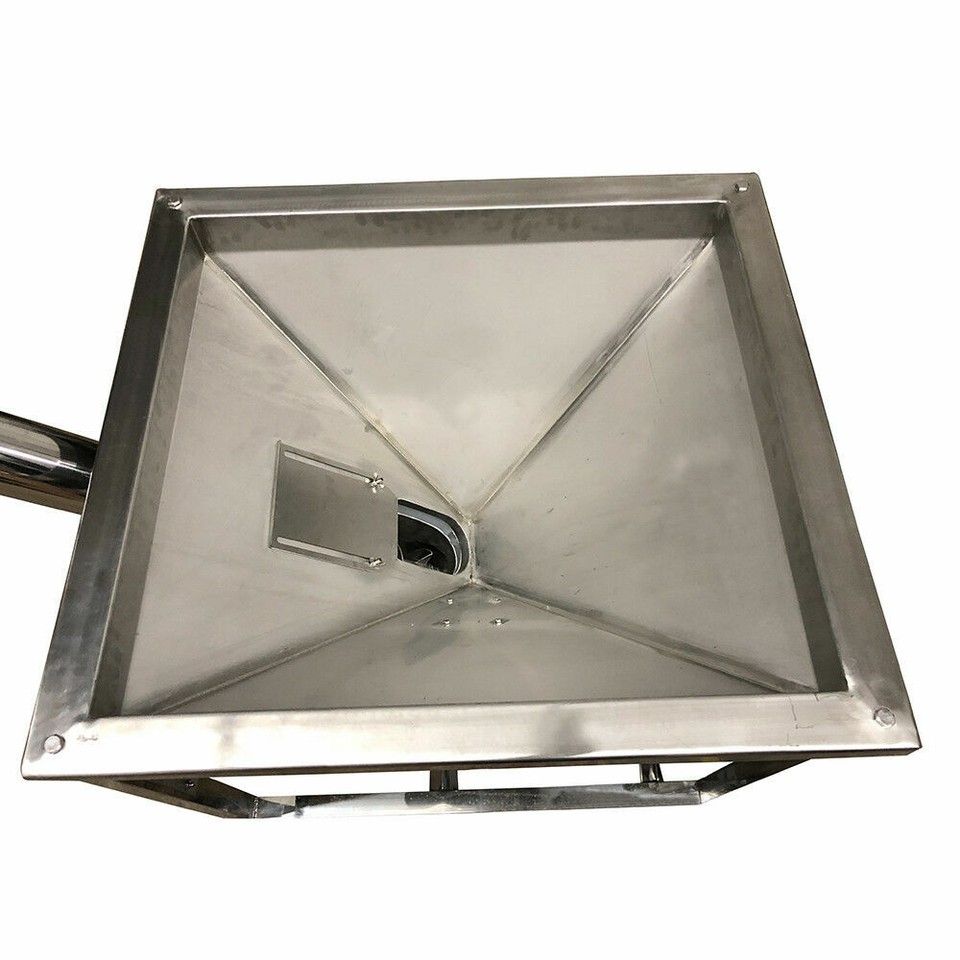 98 inch Flour Screw Vibrating Hopper Inclined Conveyor Auger Feeder SUS ...