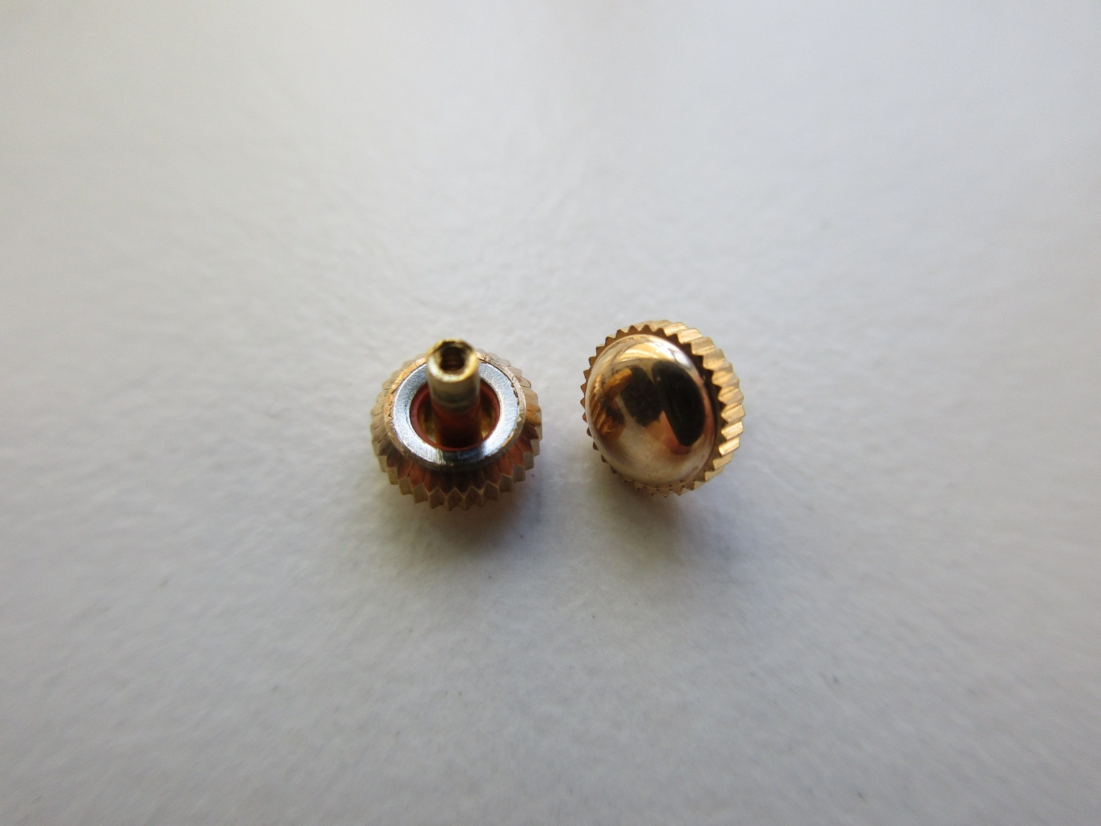 Rosé plated "long post" ø 5.3 mm - stem thread 1.0 mm -tube 2.5 mm ...