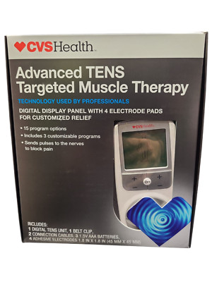 CVS Health Advanced TENS Targeted Muscle Therapy Digital Display 15 ...