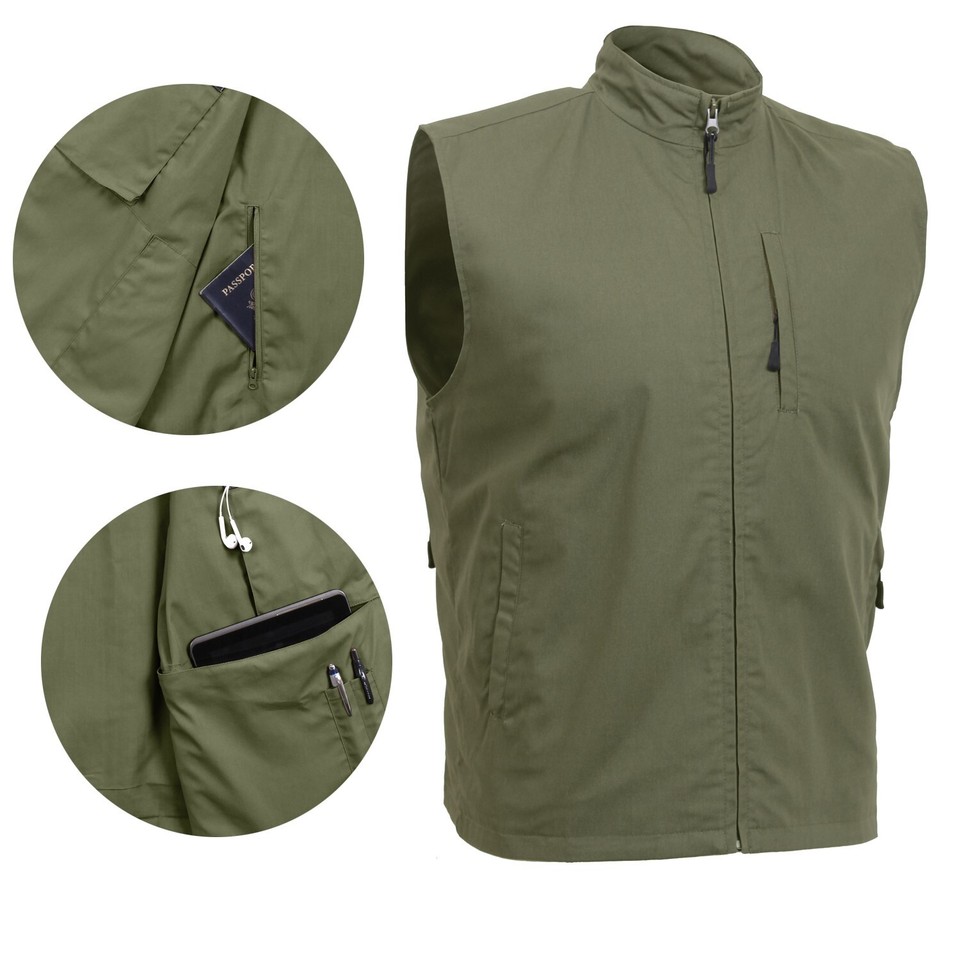 Rothco Undercover Travel Vest Tactical Concealed Carry Discreet CCW ...