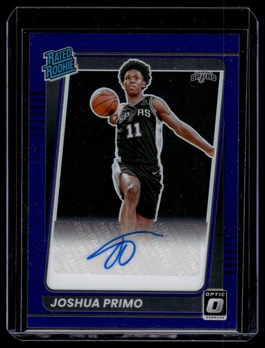 Joshua Primo 2021 Panini Donruss Optic Rated Rookie Purple Prizm Auto ...