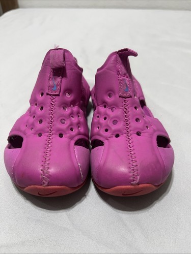 Nike Sunray Protect 2 (PS) Sandals Size 7C Pink And Salmon | eBay