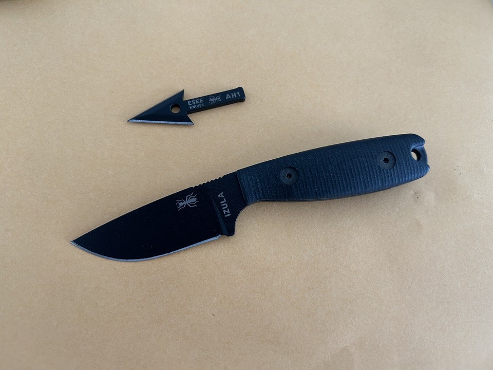 Esee Izula With Arrowhead, Custom Kydex Sheaths Included, Custom ...