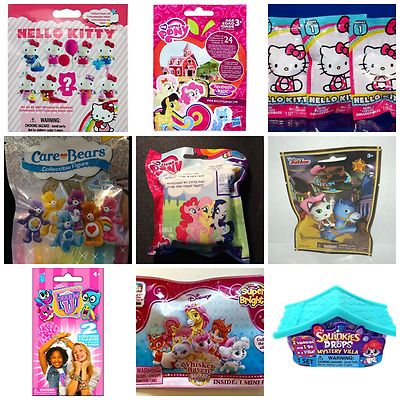 Girls Blind Bag Figures MIni-figures Lot of 3 Bags Great Stocking ...