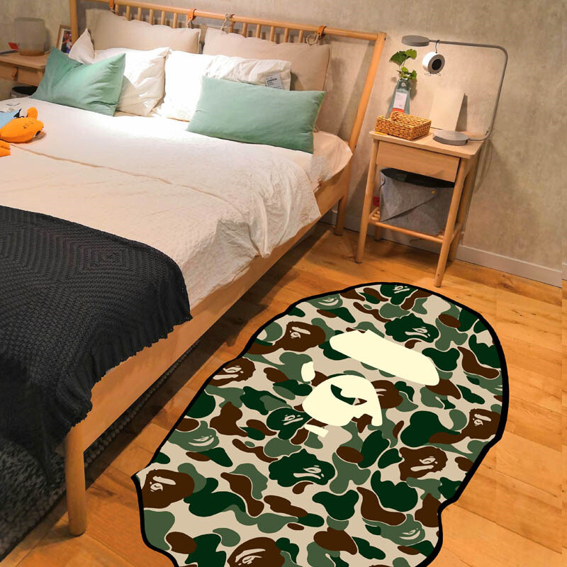 BAPE A Bathing Ape Door Rug Carpet Floor Bedroom Anti-Slip Mat-Living ...