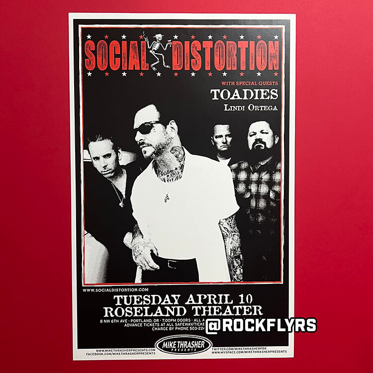 Social Distortion 2012 Concert Promo 11x17 Street Poster | eBay