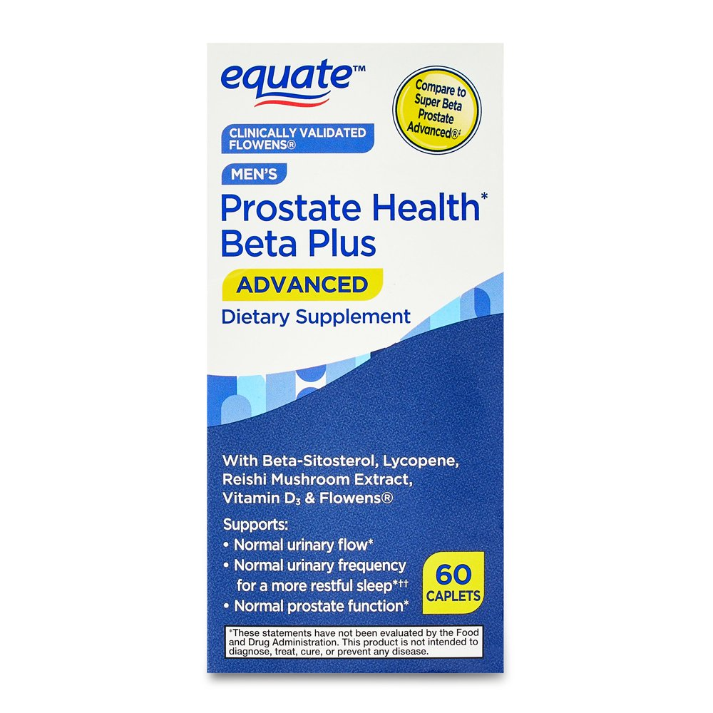 Equate Men'S Prostate Health Beta plus Advanced, 60 Count | eBay
