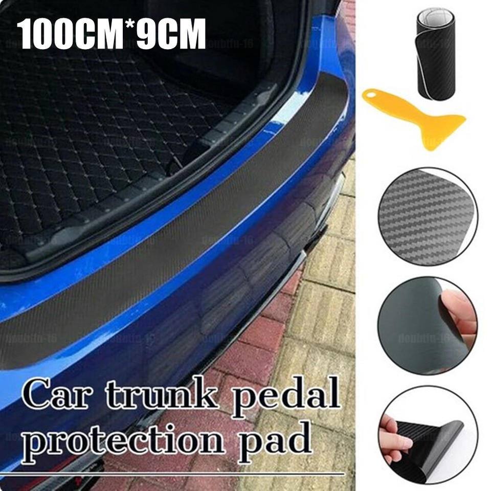 Carbon Fiber Car Rear Bumper Protector Corner Trim Sticker Auto Car ...