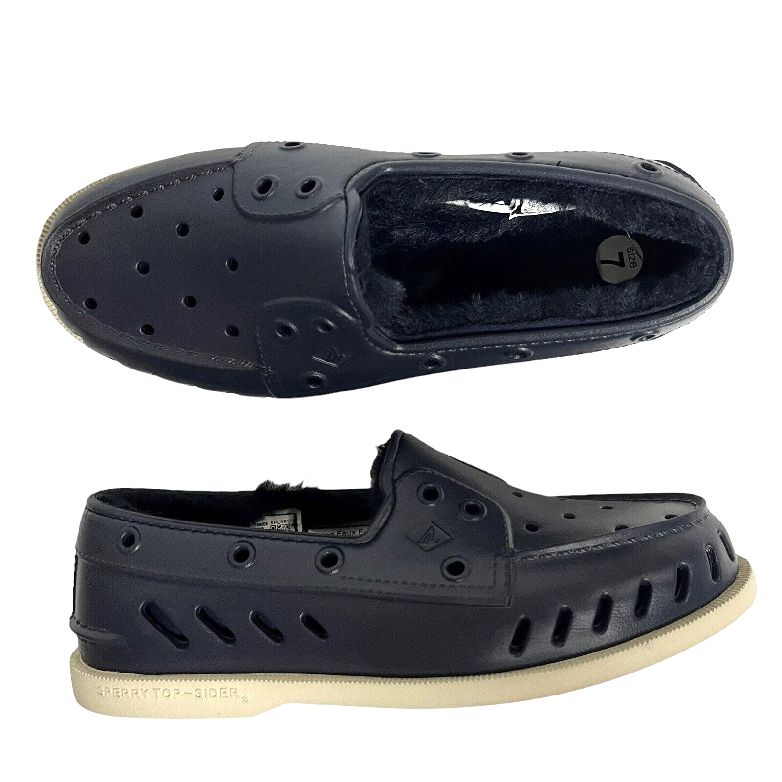 Sperry Top Sider Float Boat Shoes Size 7 Rubber Cozy Cut-Outs Slip On ...