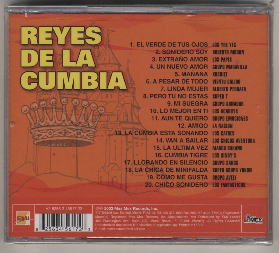 Reyes De La Cumbia - Brand New MINT Sealed Hits CD by Various Artists ...