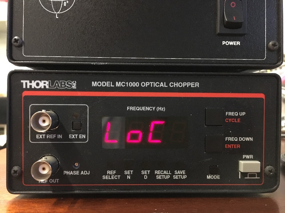 THORLABS OPTICAL CHOPPER MODEL MC1000 | eBay